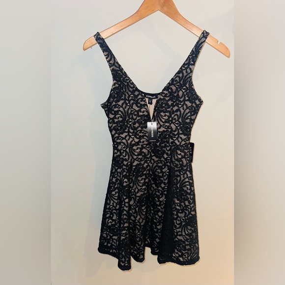 Express | Dresses | Express Mini Black Lace Sexy Dress | Poshmark